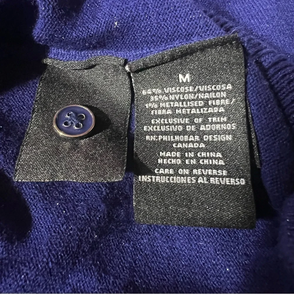 Nicole Miller | Sweaters | Nicole Miller Cobalt Blue Button Cardigan ...